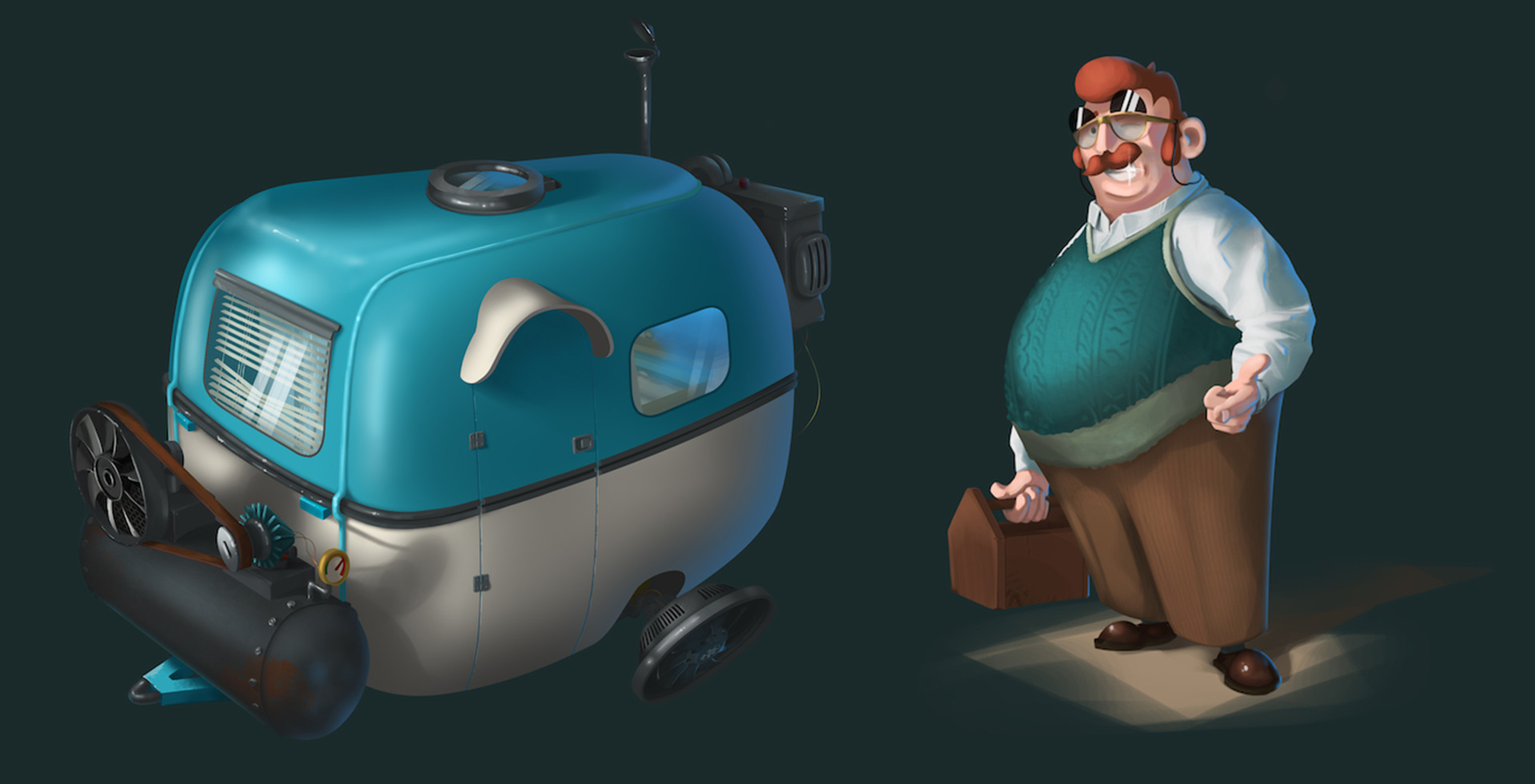 ArtStation - Prosper et sa caravane by Louis Torres