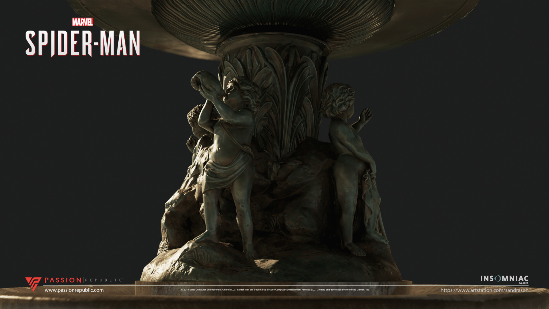 Sandra Soh - Spider-Man: Central Park Bethesda Fountain Sculpture
