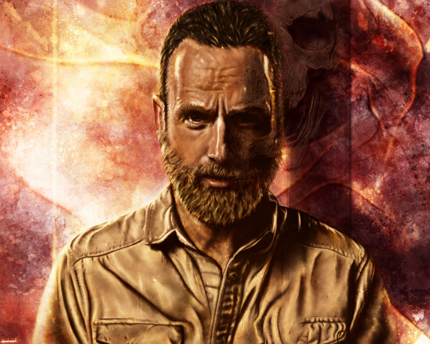 ArtStation - The Walking Dead - Rick Grimes