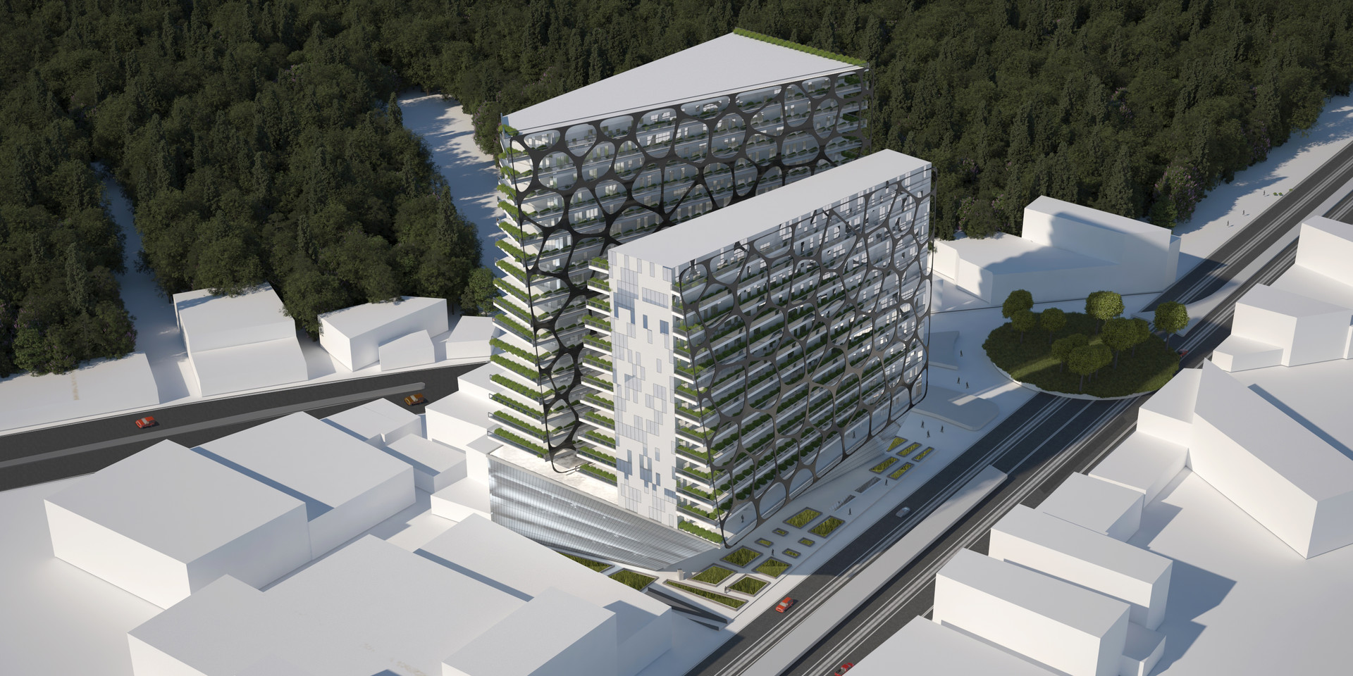 ArtStation - Voronoi Facade | Architecture