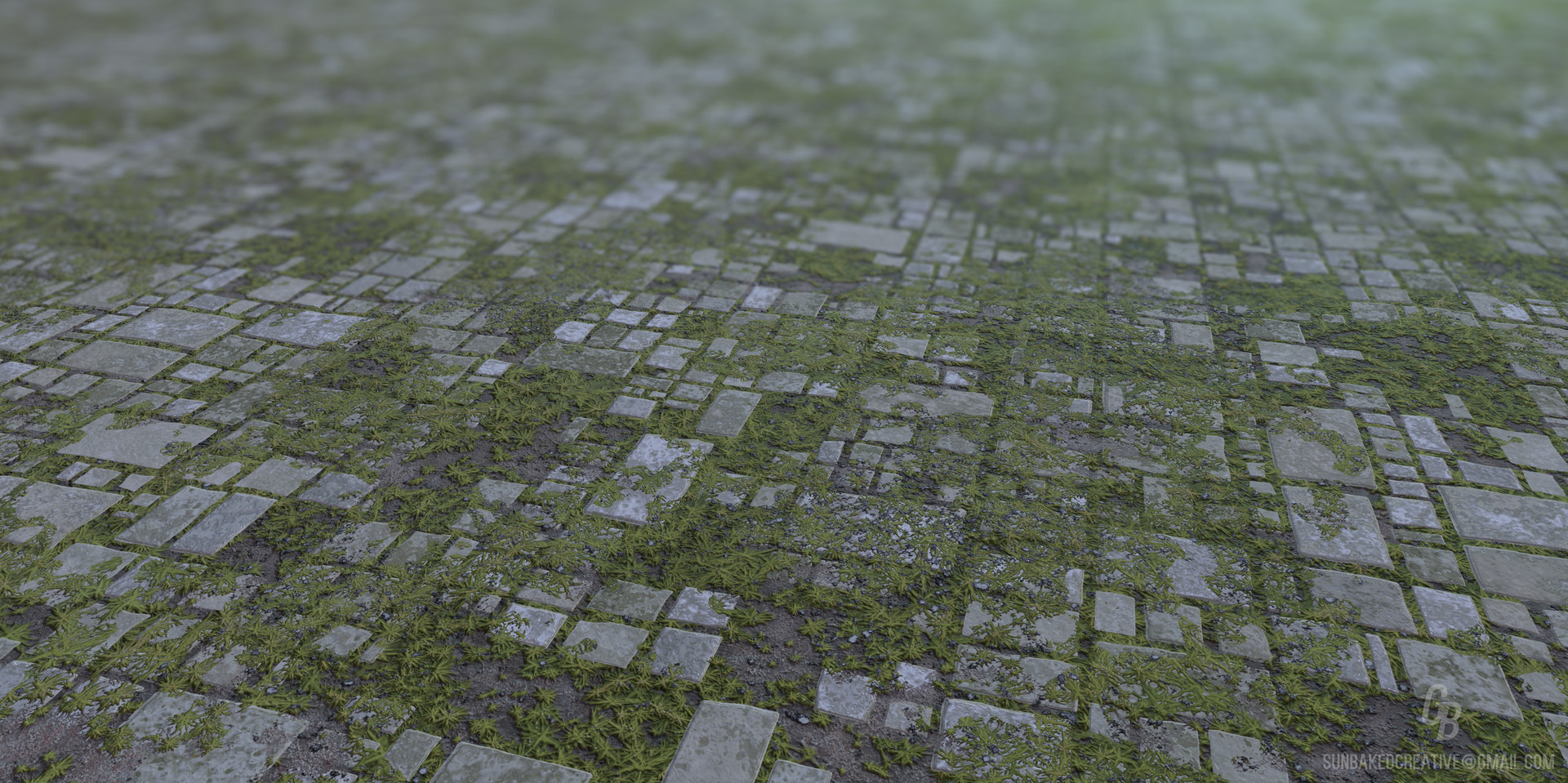 ArtStation - Mossy Cobblestone Material