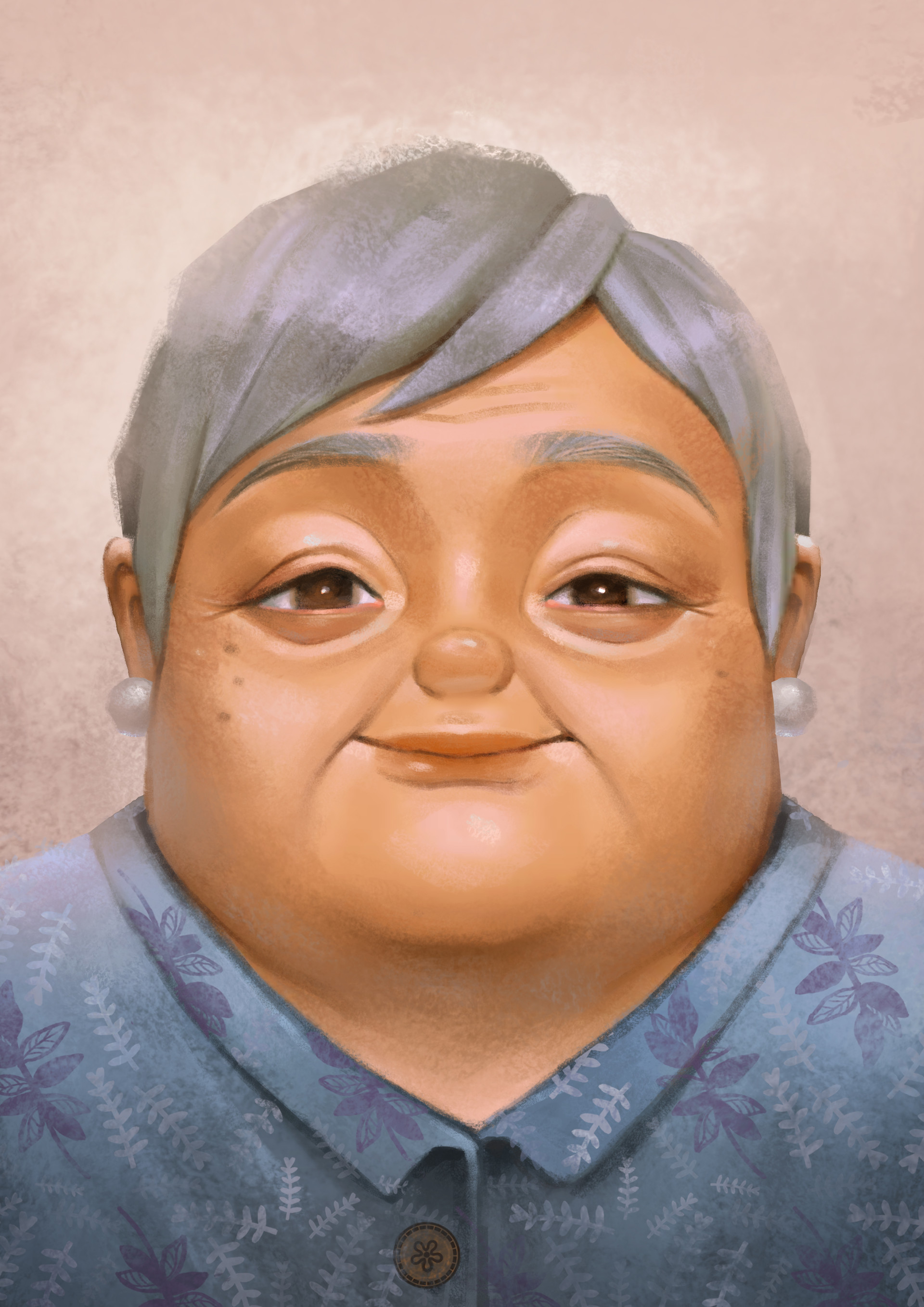 ArtStation - Portrait of Ah Ma