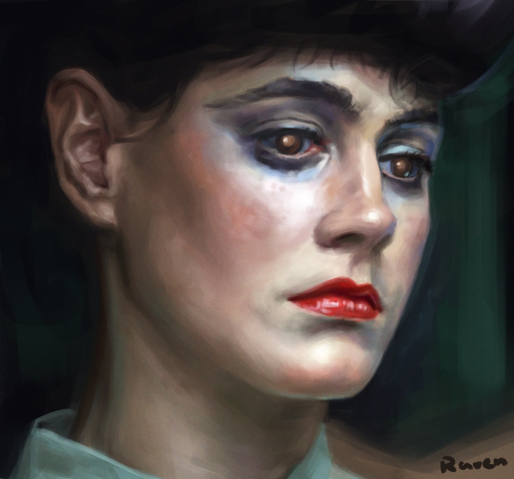 ArtStation - study of rachel from blade runner