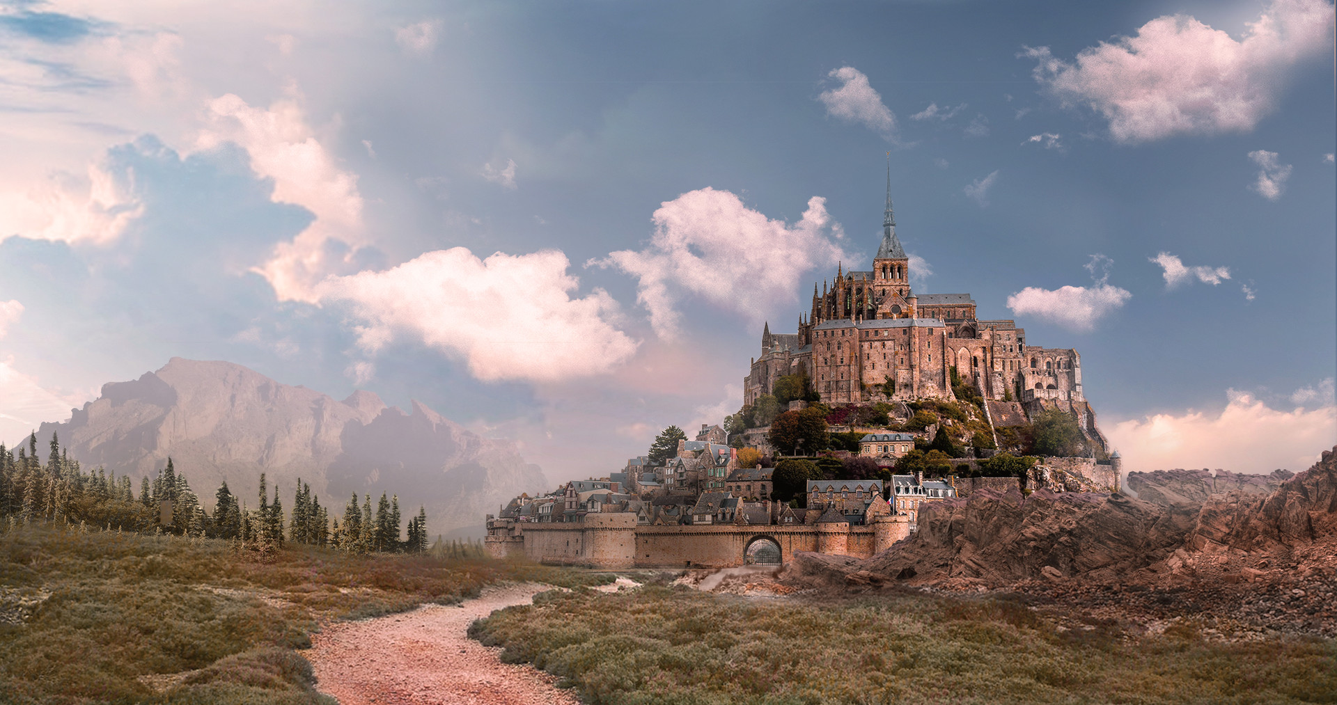 ArtStation - Castle Matte painting