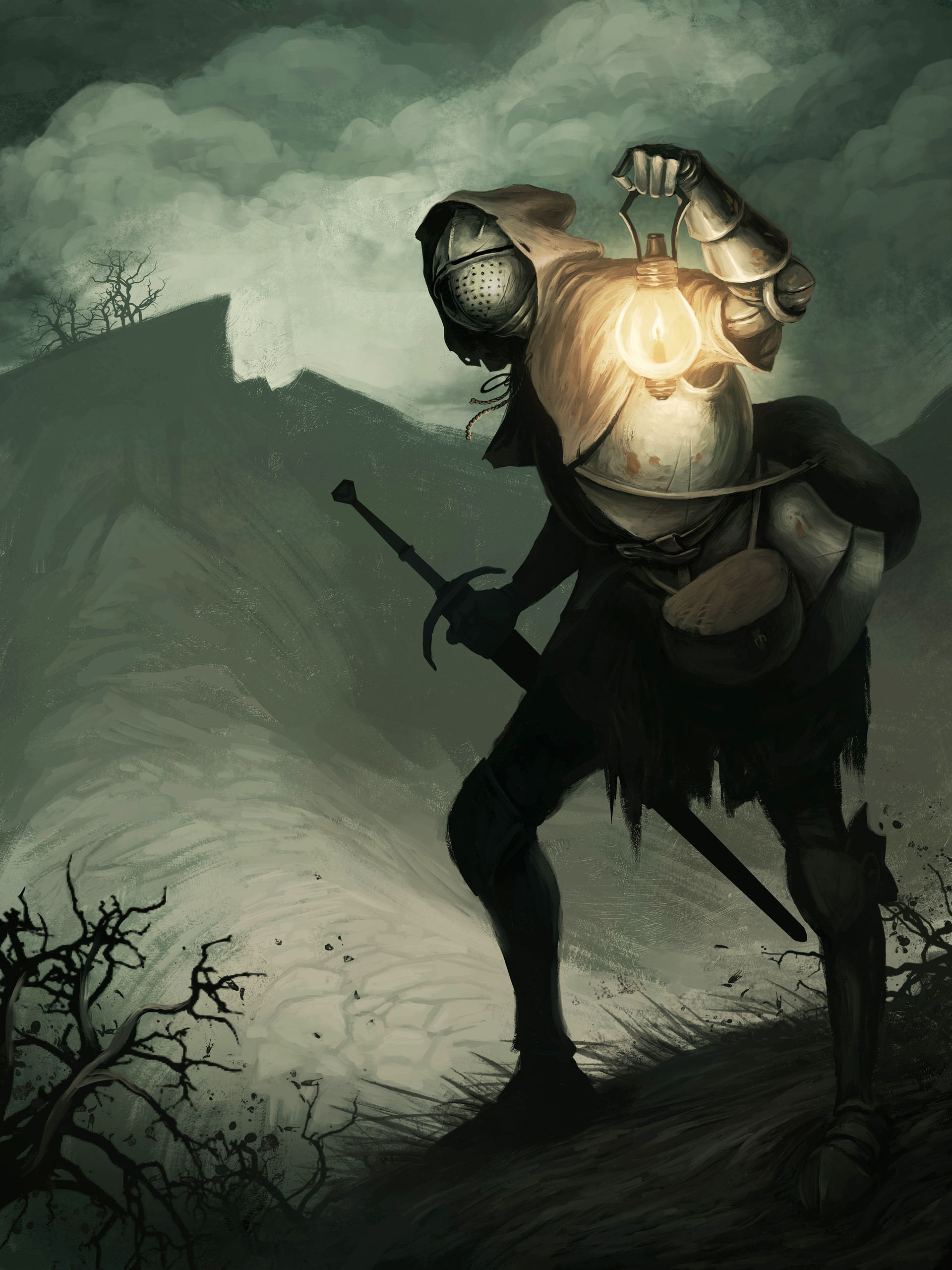 ArtStation - The Knight of the Ashen Valley