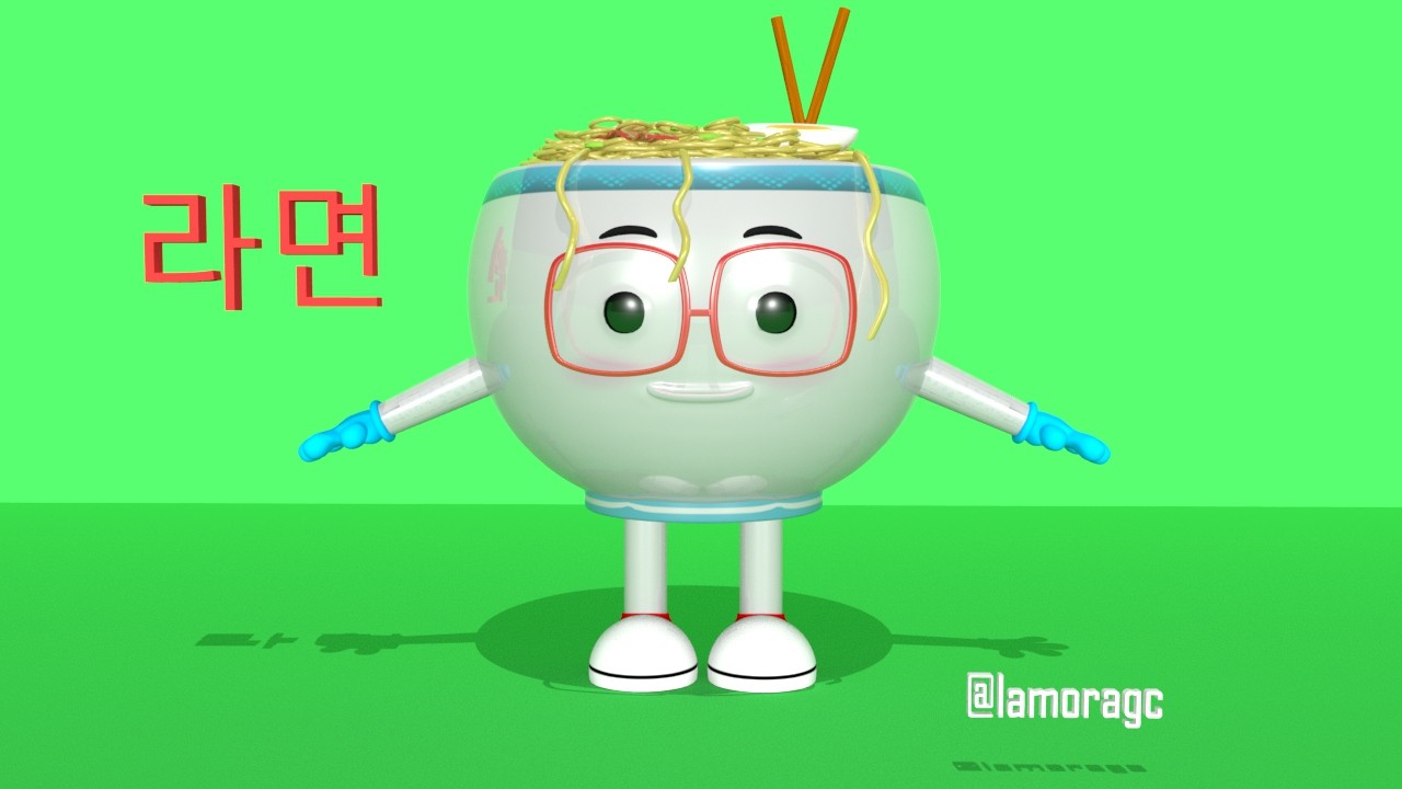 ArtStation - Food Character: Ramen