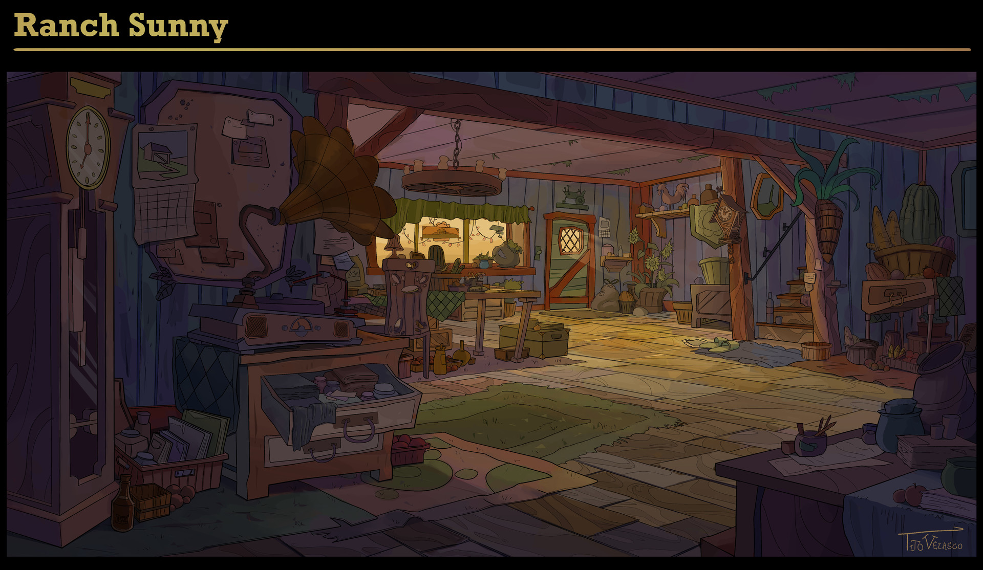 ArtStation - Ranch Sunny Interior