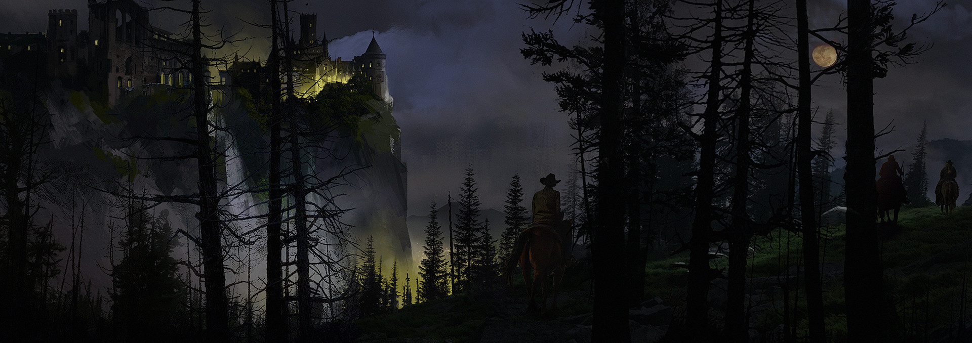 ArtStation - moon night