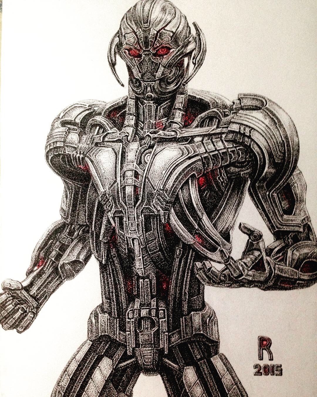 how to draw ultron full body
