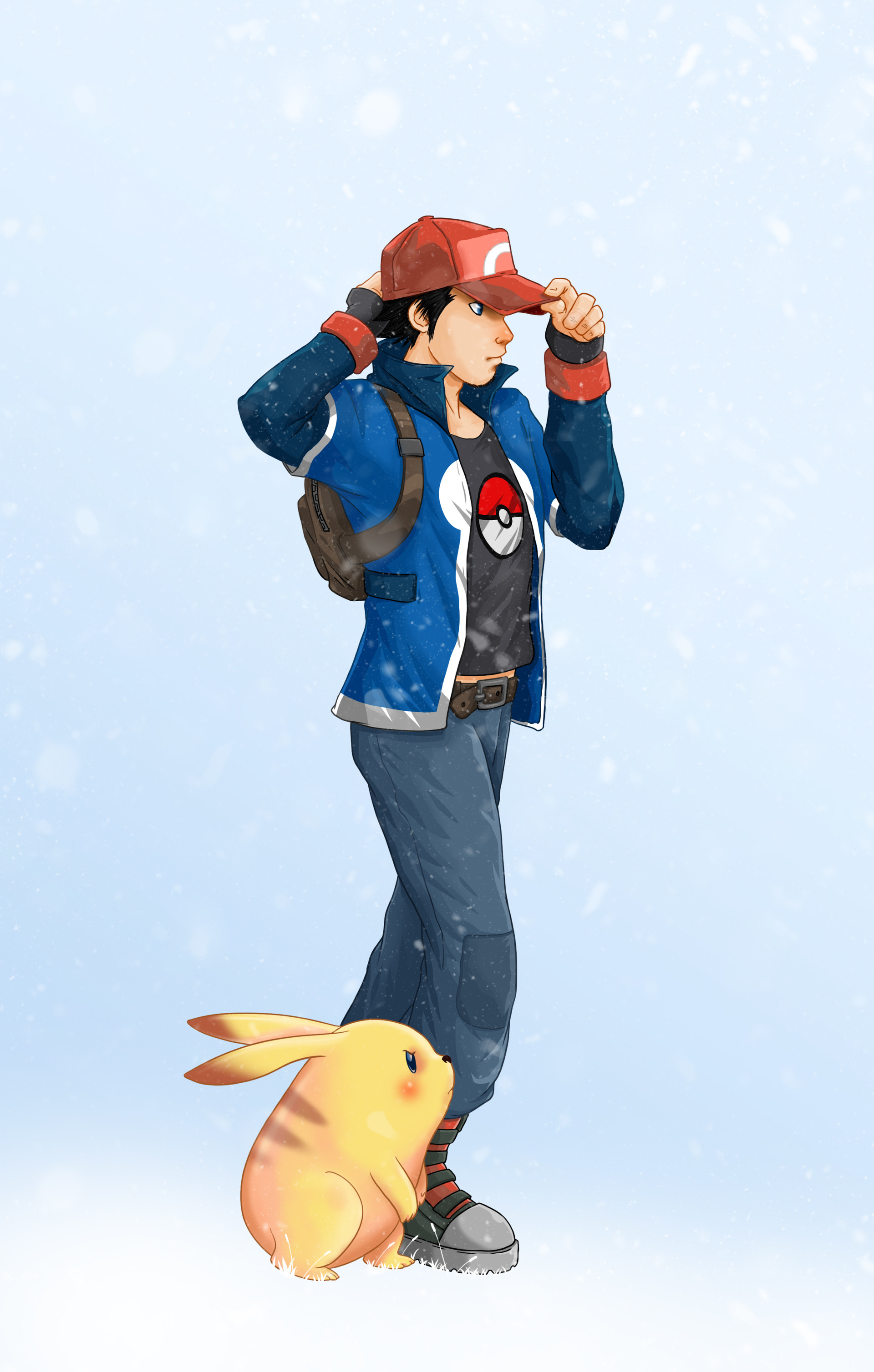 ArtStation - Ash and Pika
