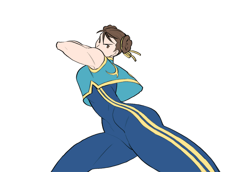 ArtStation - Chun-Li animation wip, Panzer