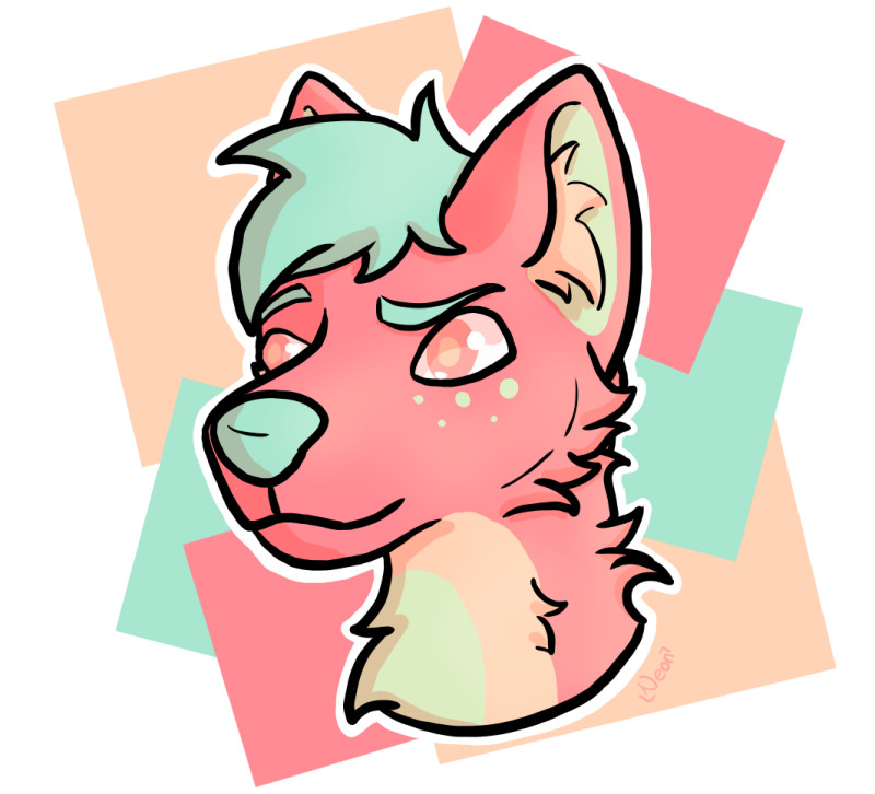 shocked wolf drawing