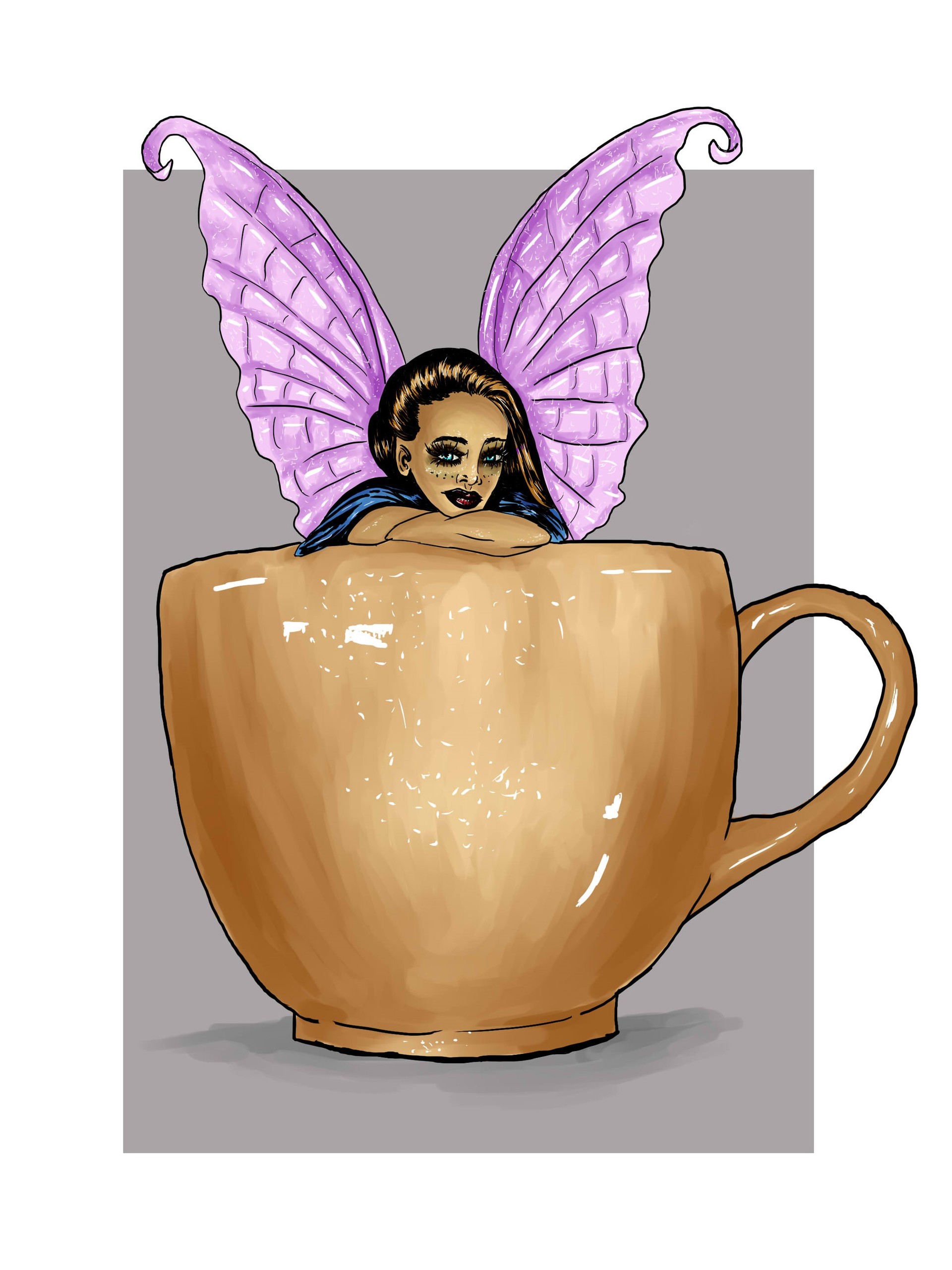 ArtStation - A fairy in a cup