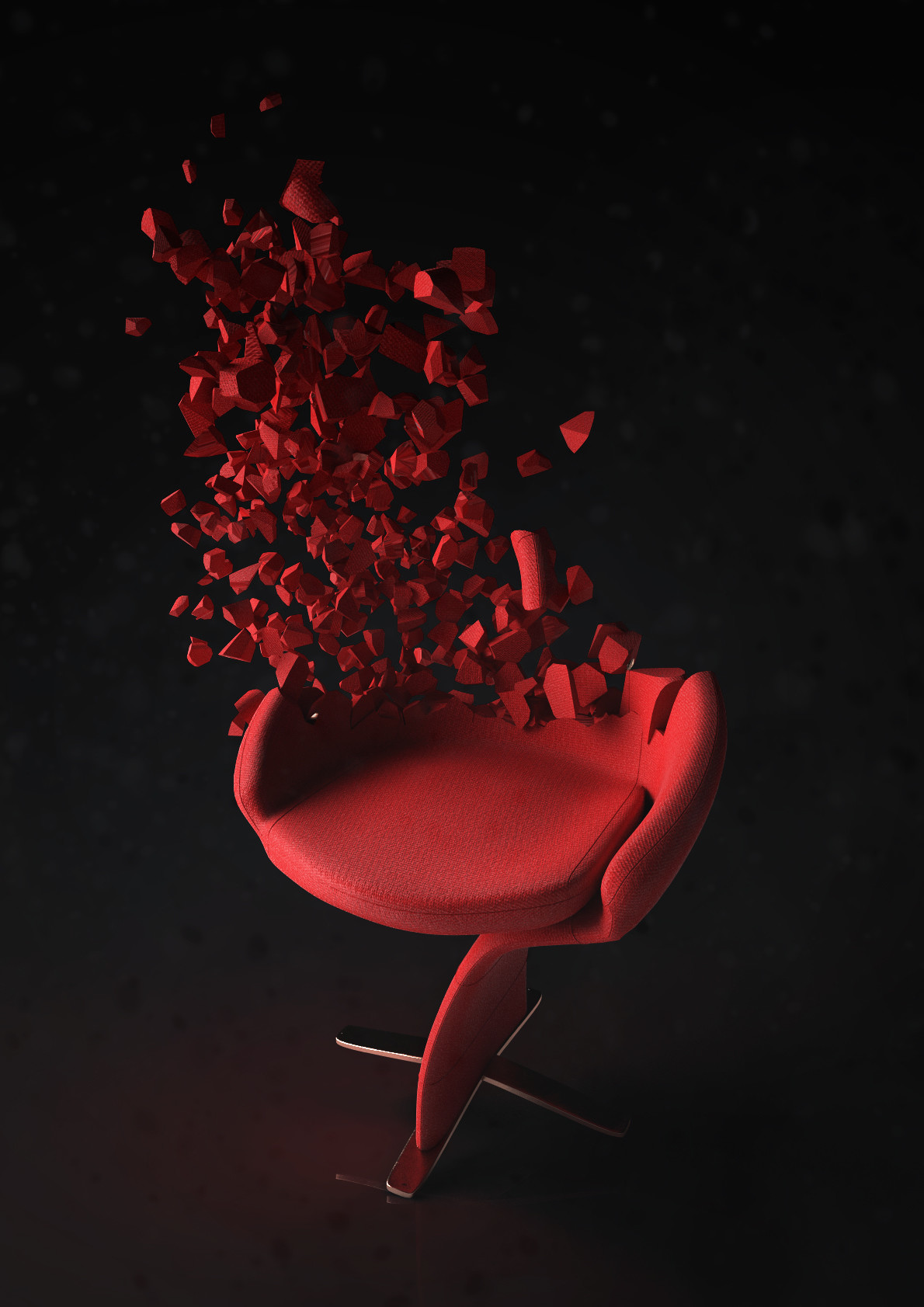 ArtStation - Red style chair