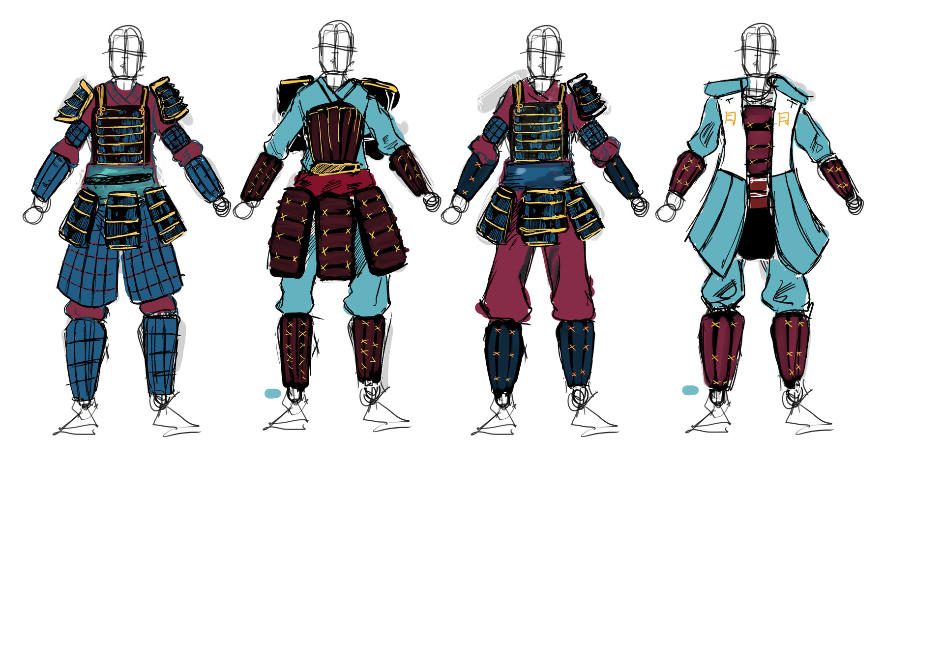 Samurai Armor Concept Art