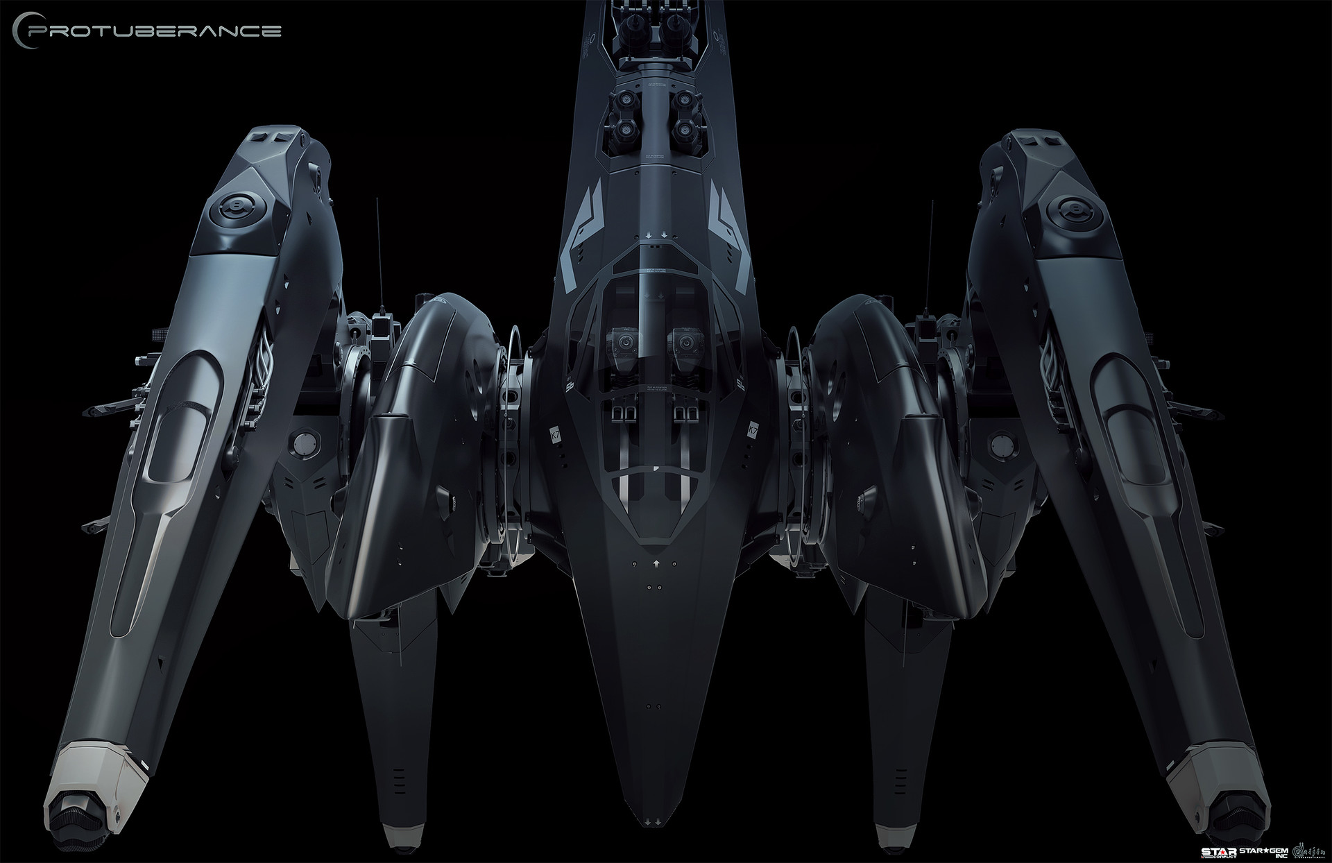 ArtStation - Concept Spaceship for "STAR CONFLICT"