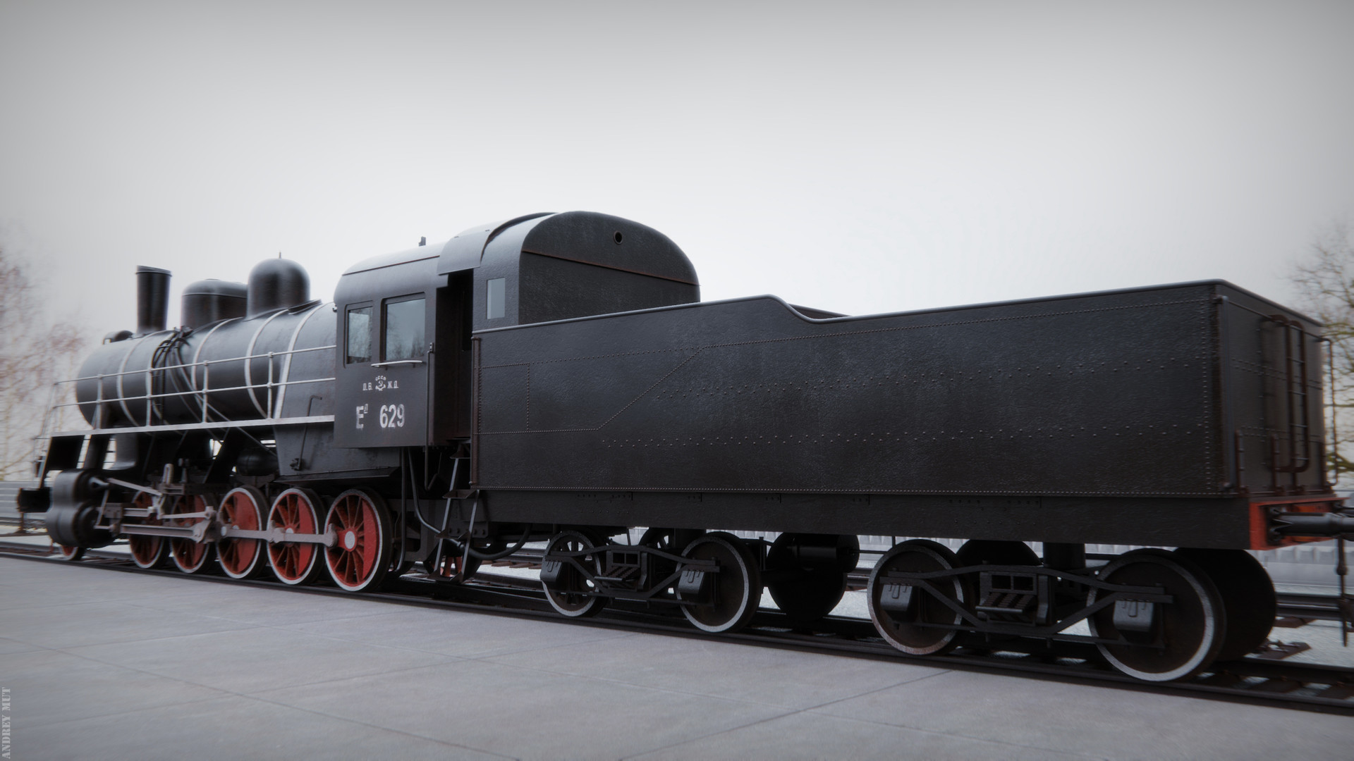 Andrey Mut - Russian Decapod Steam locomotive (class Ye). Паровоз серии ...