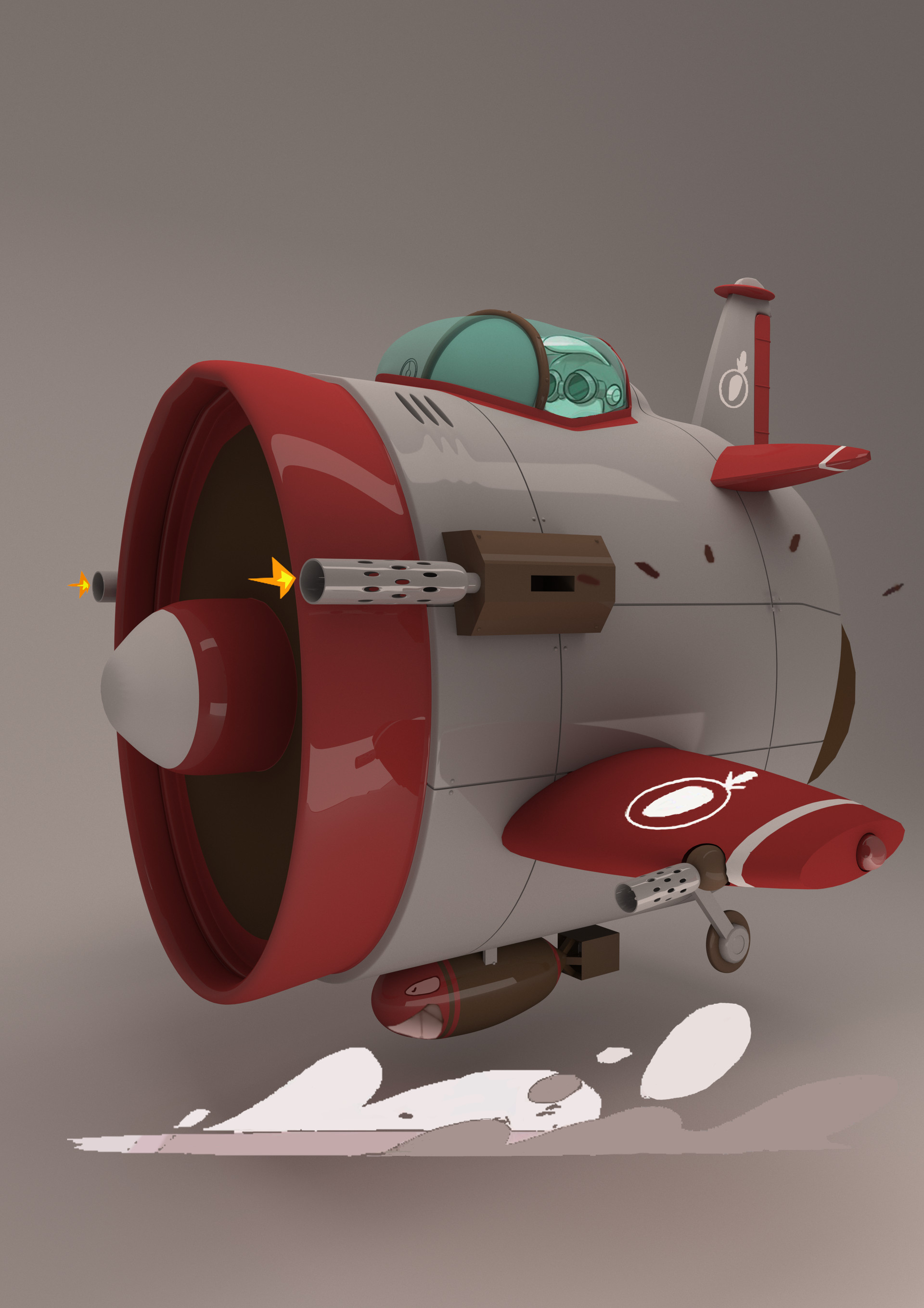 ArtStation - cartoon plane