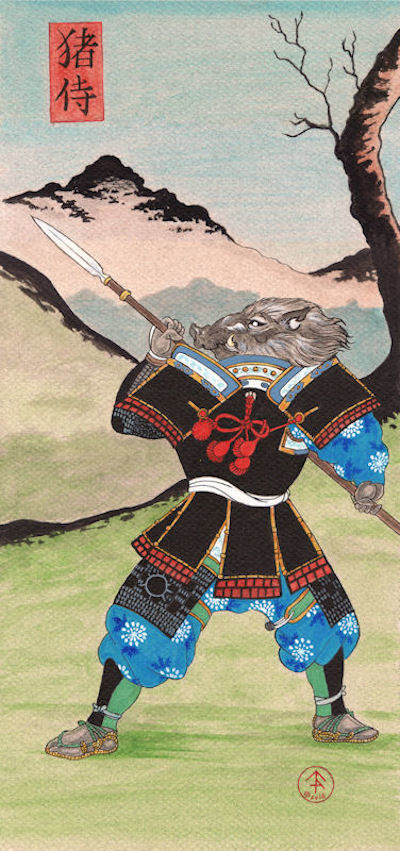 ArtStation - Boar Samurai