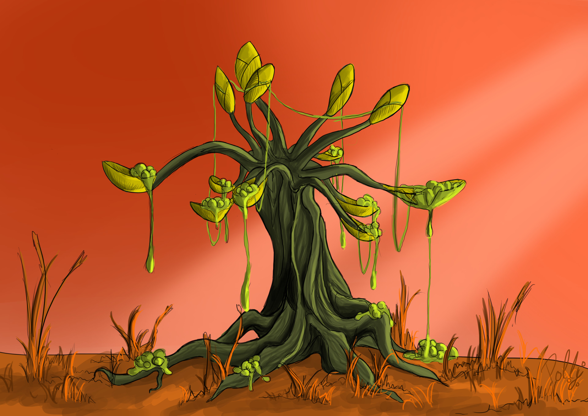 ArtStation - The drooling tree