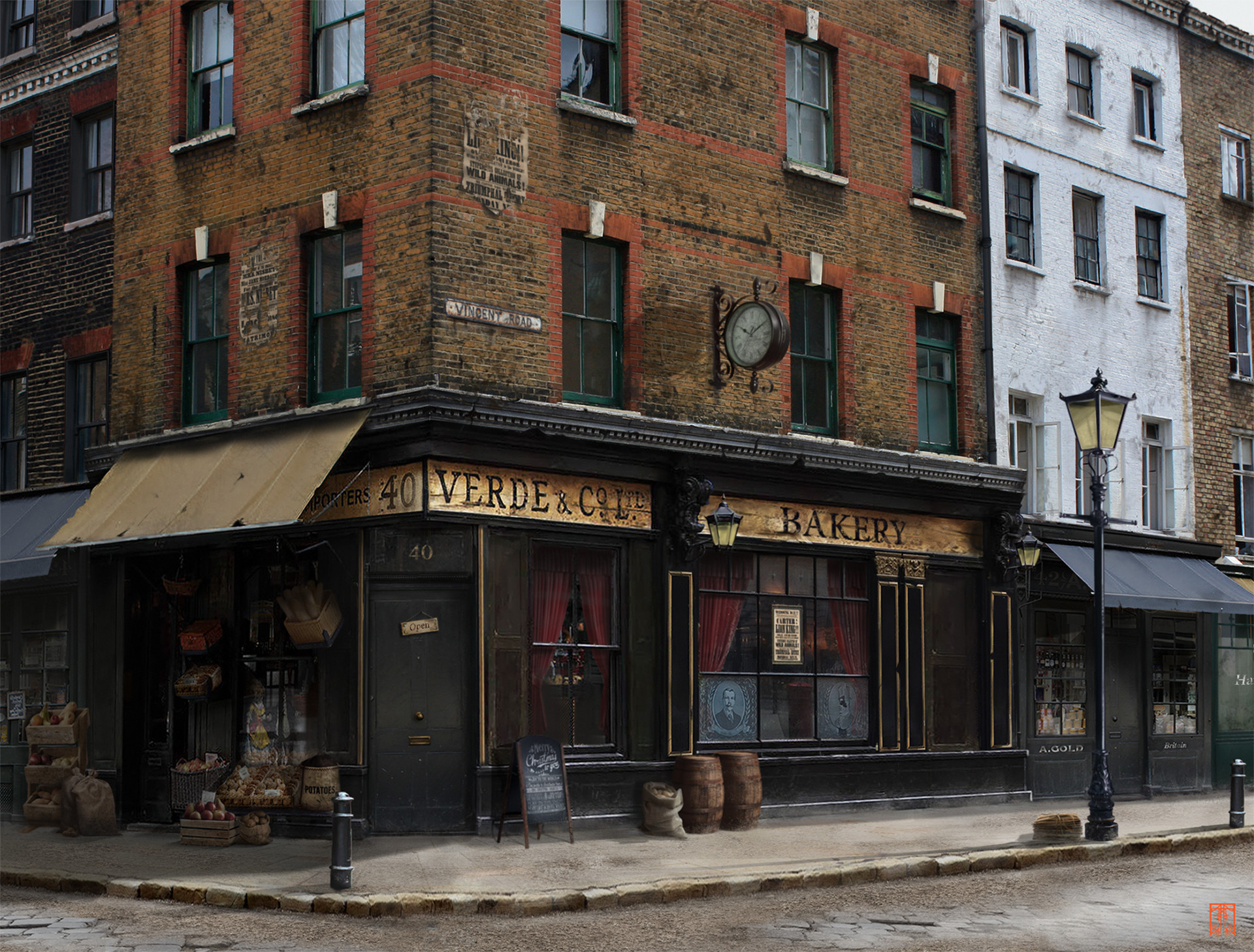 ArtStation - victorian street design/matte paint pratice