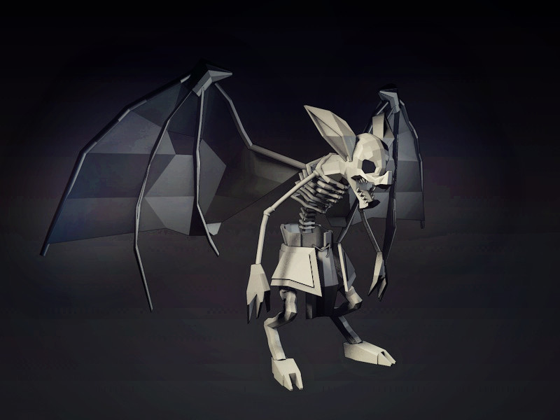 ArtStation - low poly bat