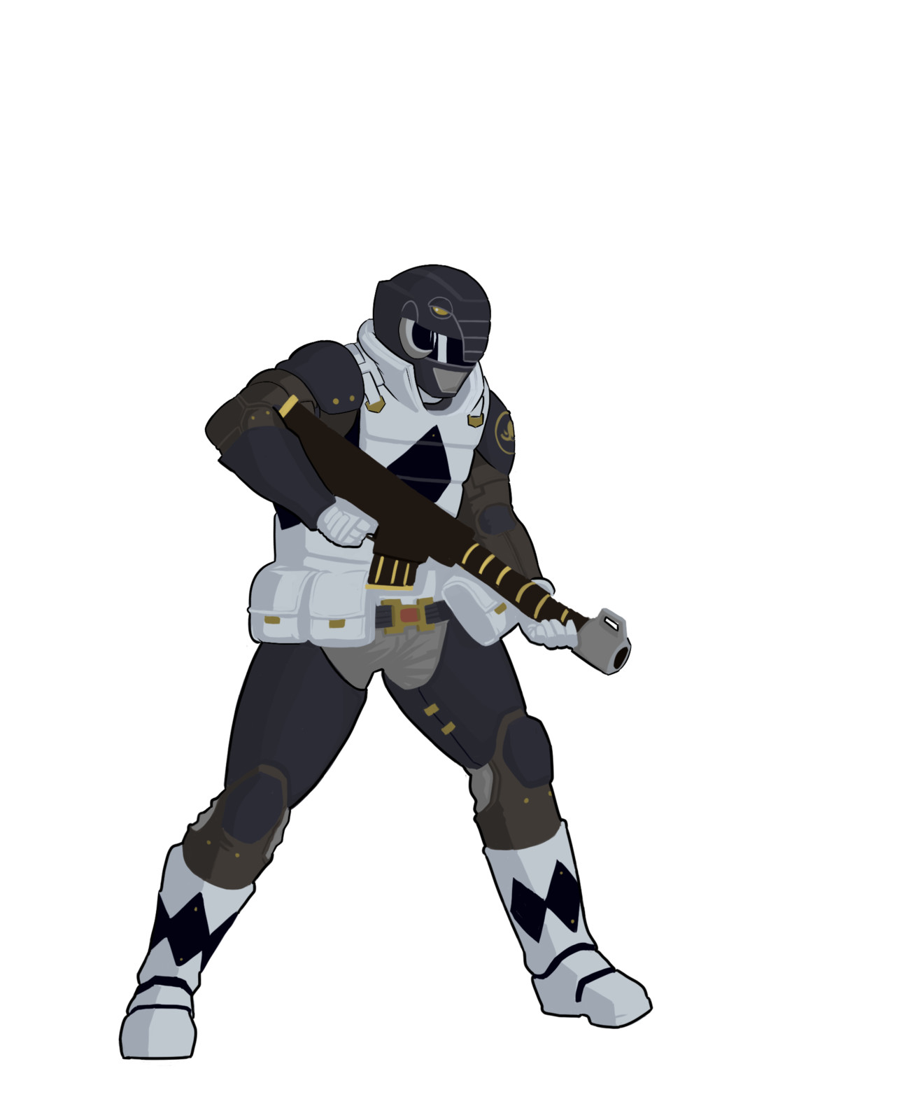 Esteban Sanz - Power Rangers Shattered grid game mockup exercise