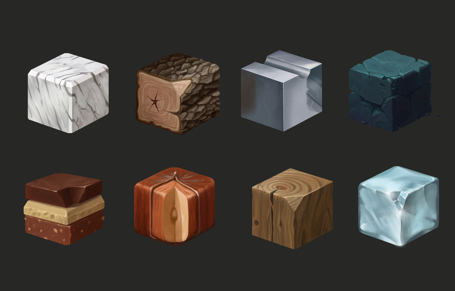 ArtStation - Material cubes