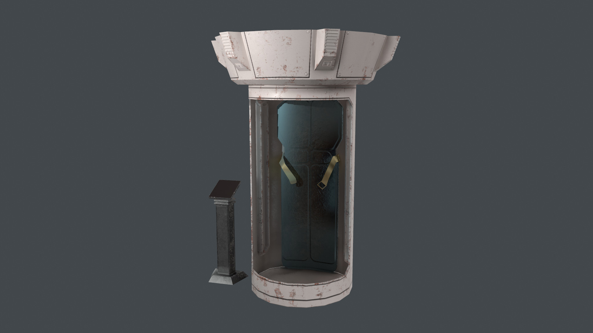 ArtStation - Low poly Sci-Fi Stasis Pod