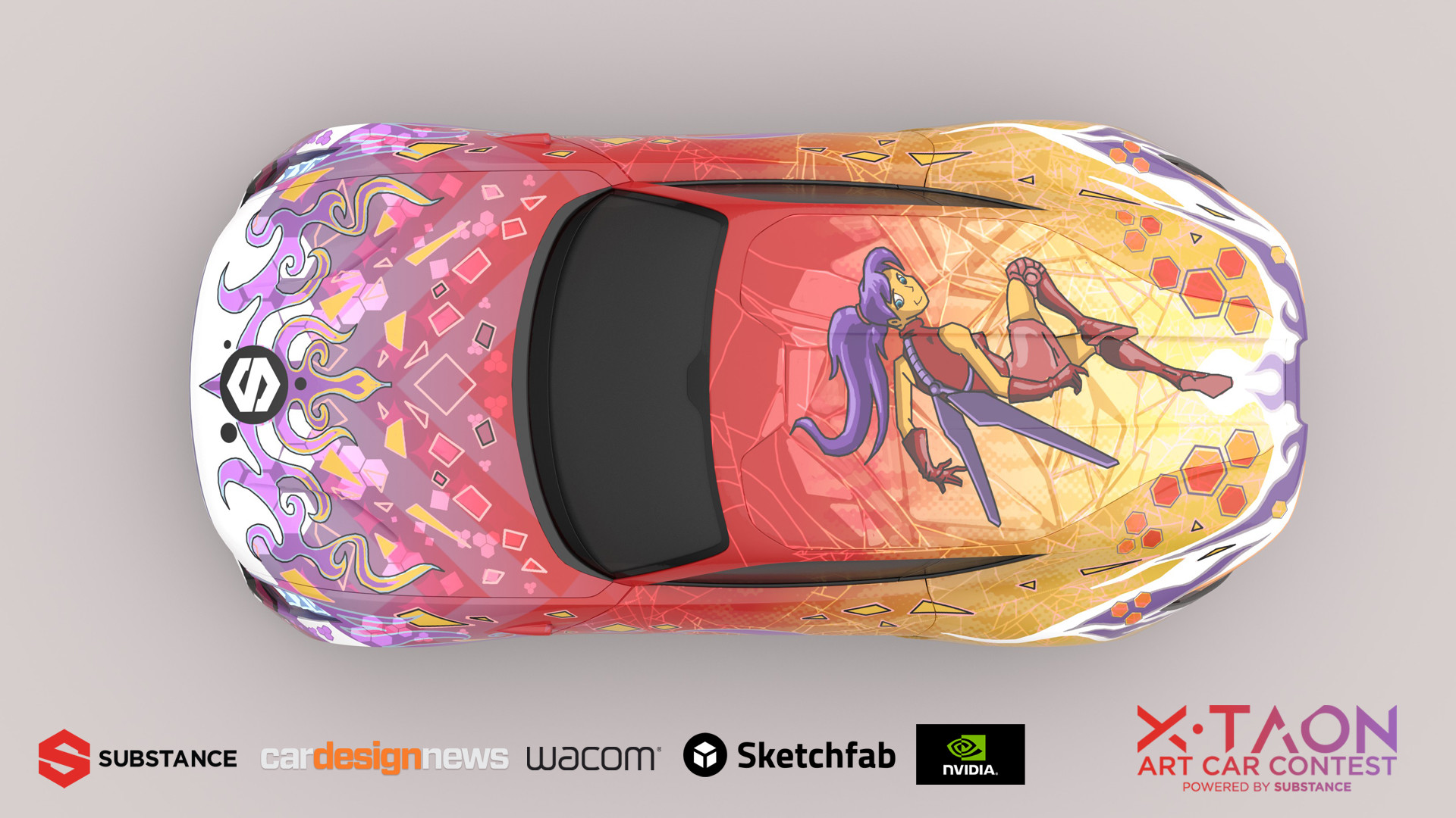 Adrian Baluta - X-TAON The Art Car Texturing Challenge - The Colorful ...