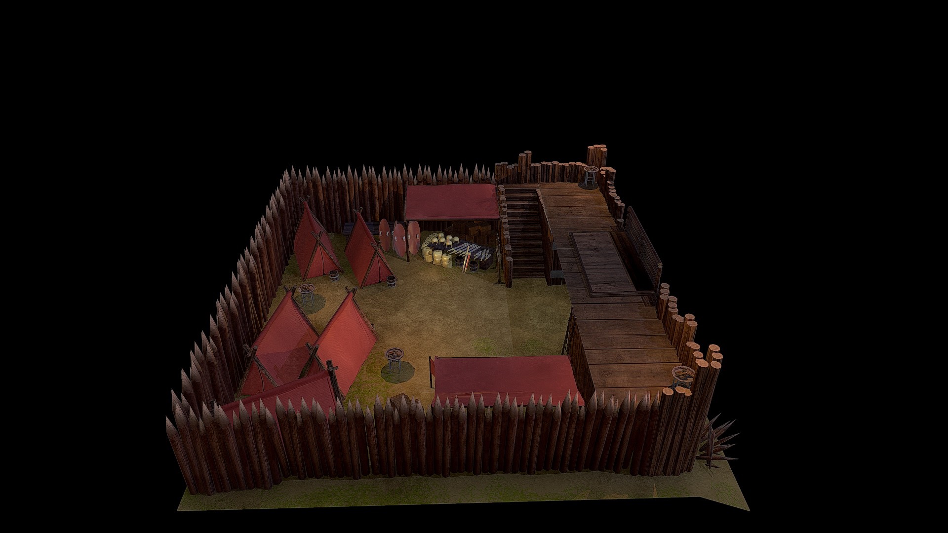ArtStation - Roman camp