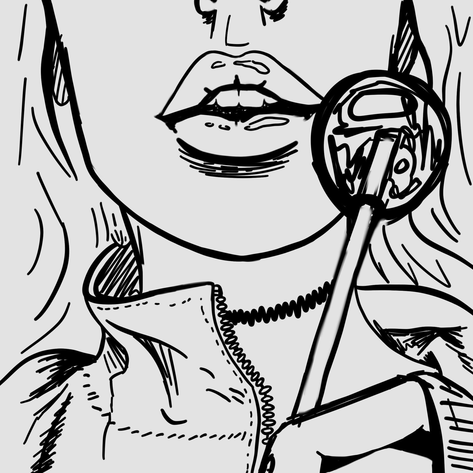 lip coloring sheet