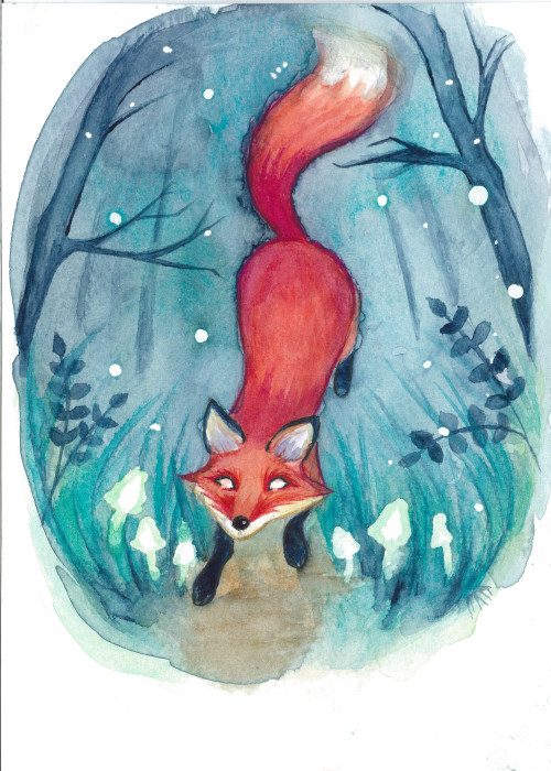 ArtStation - Fox at Night