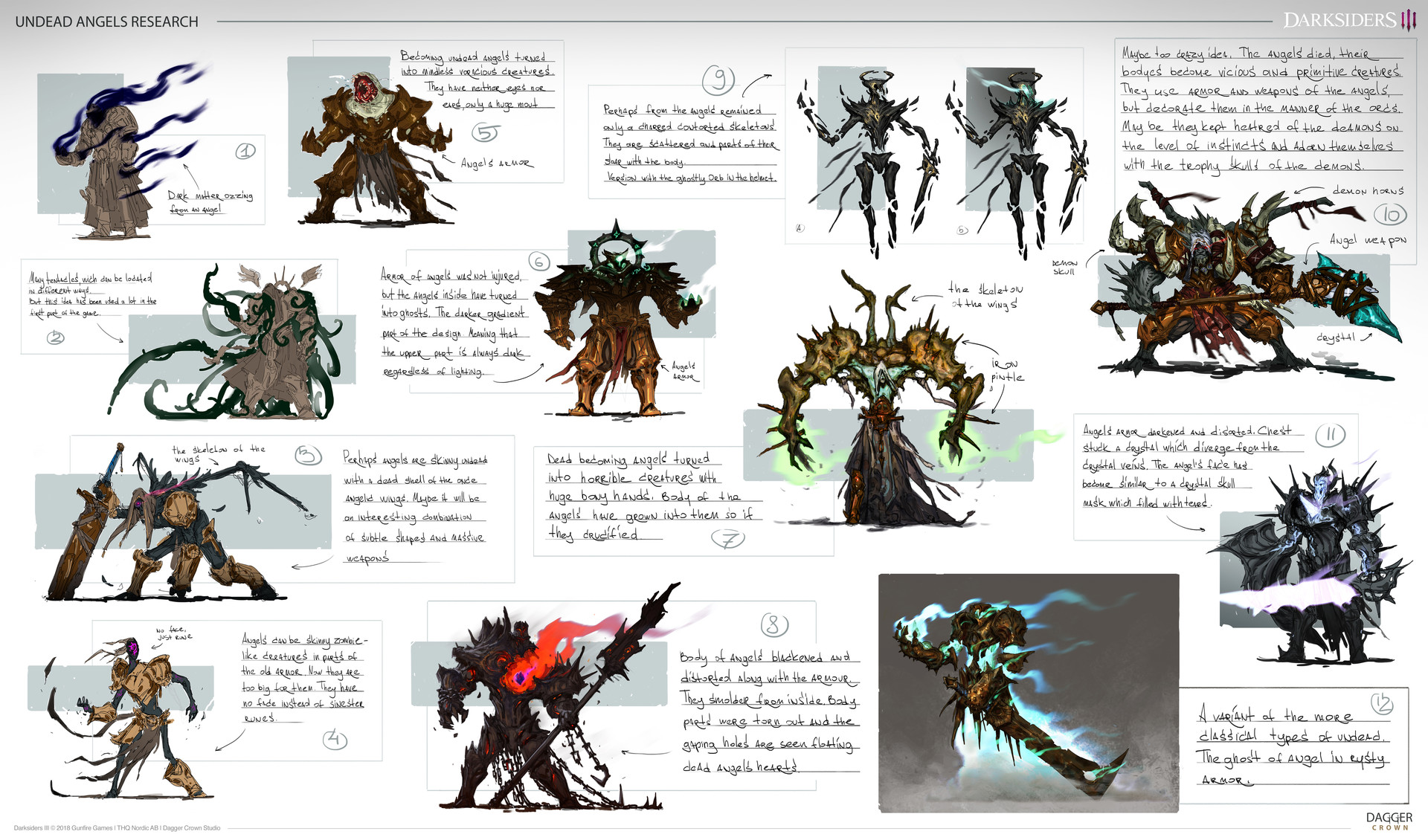 DAGGER CROWN STUDIO - Darksiders 3 | Undead angel (dried brute)