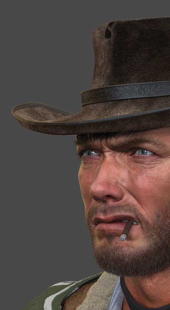 Ralph Sutter - Clint Eastwood as the Man with No Name/Blondie