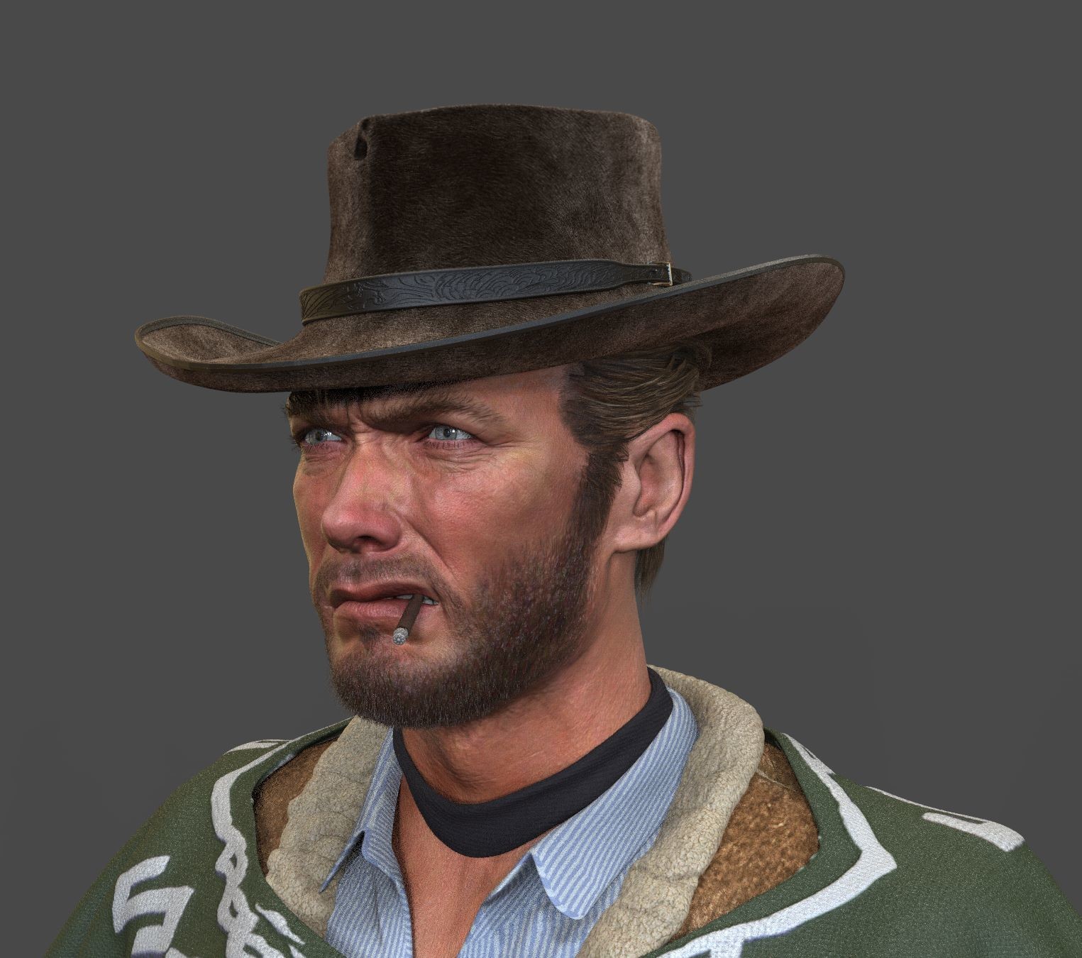 Ralph Sutter - Clint Eastwood as the Man with No Name/Blondie