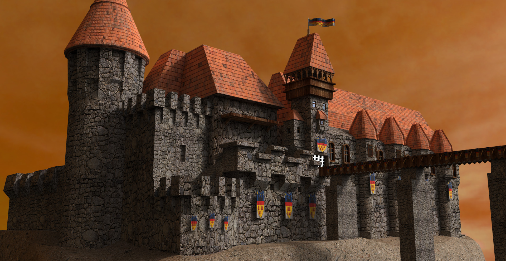 ArtStation - 3D castle