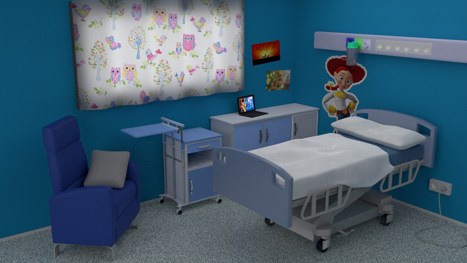 ArtStation - Hospital_Room