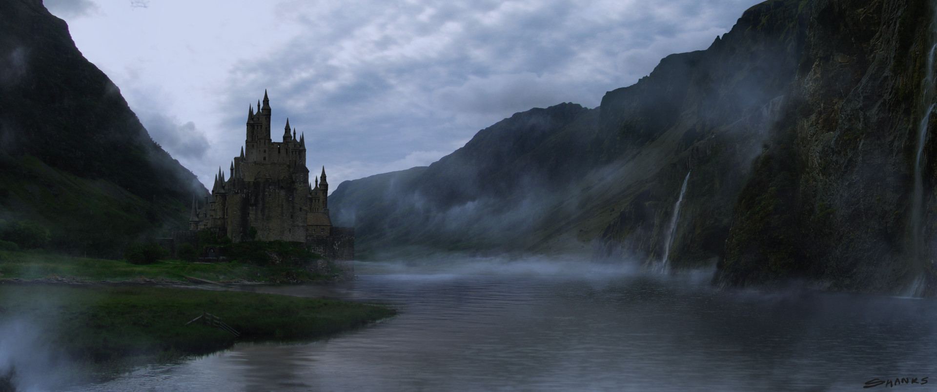 ArtStation - Nordic Castle Matte Painting