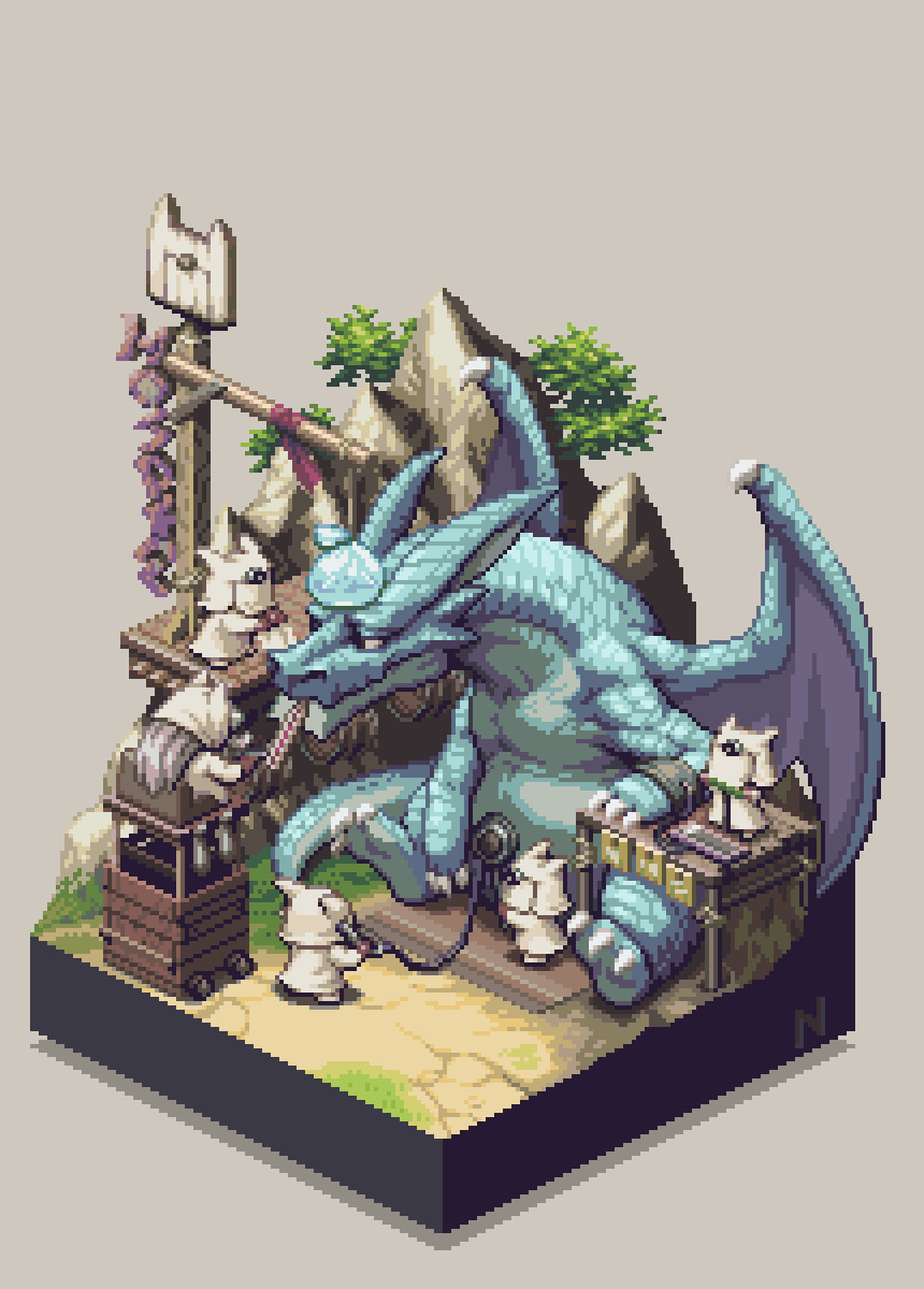 ArtStation - Sickness dragon