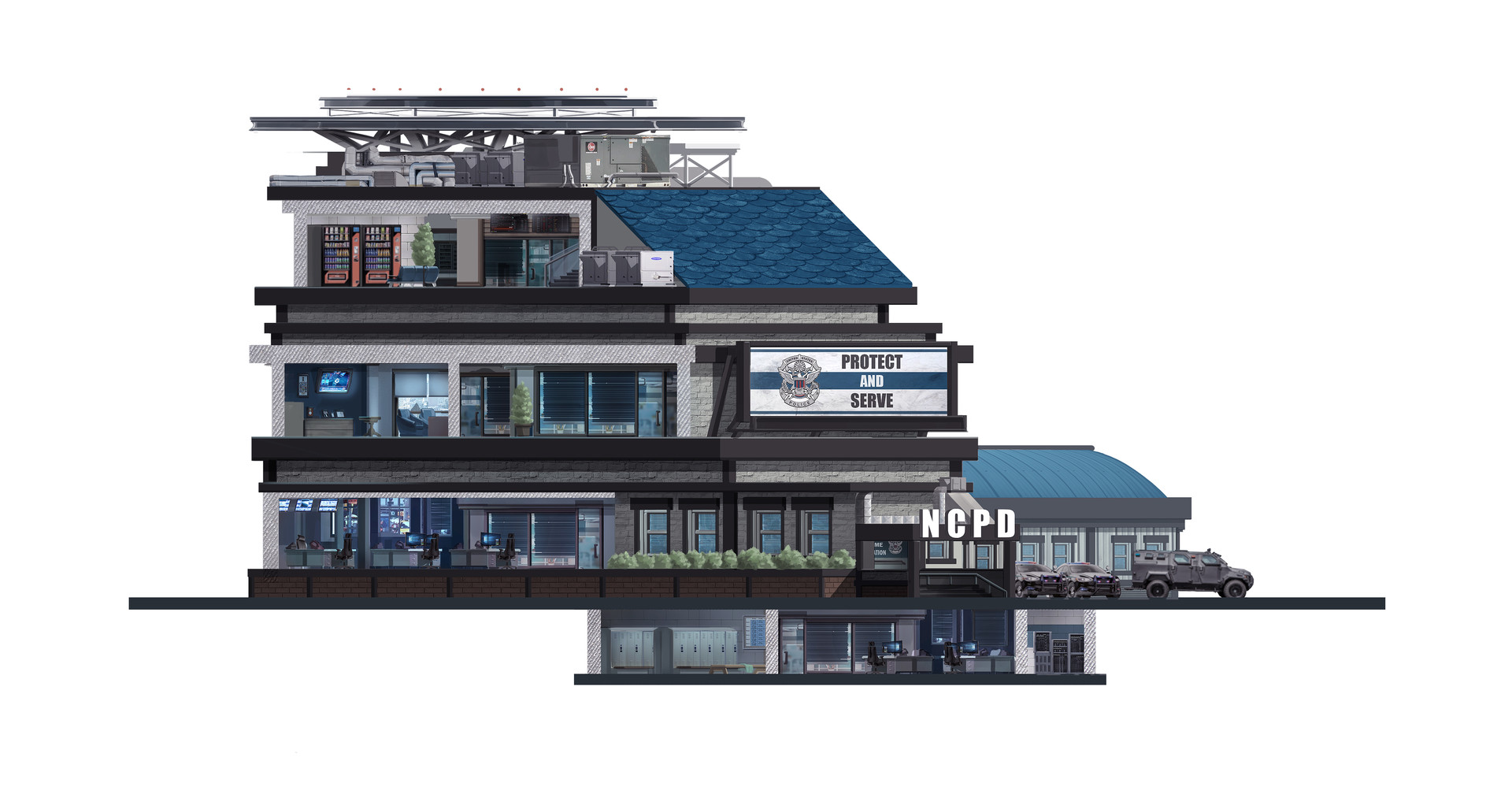 ArtStation - Police_Station