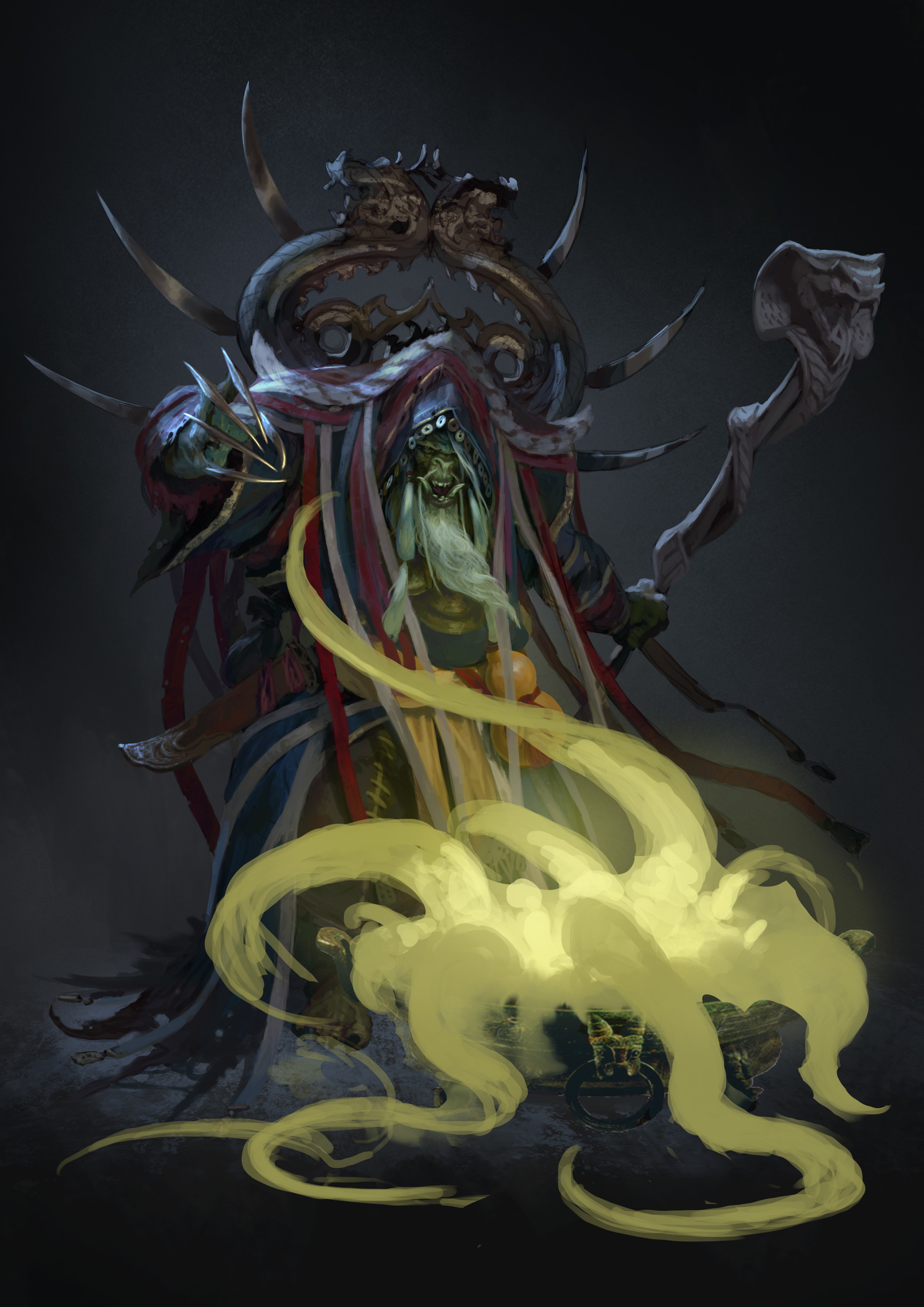 Diego Gisbert Llorens - Black Sailors: Legends of the Jade Sea-Orc Warlock