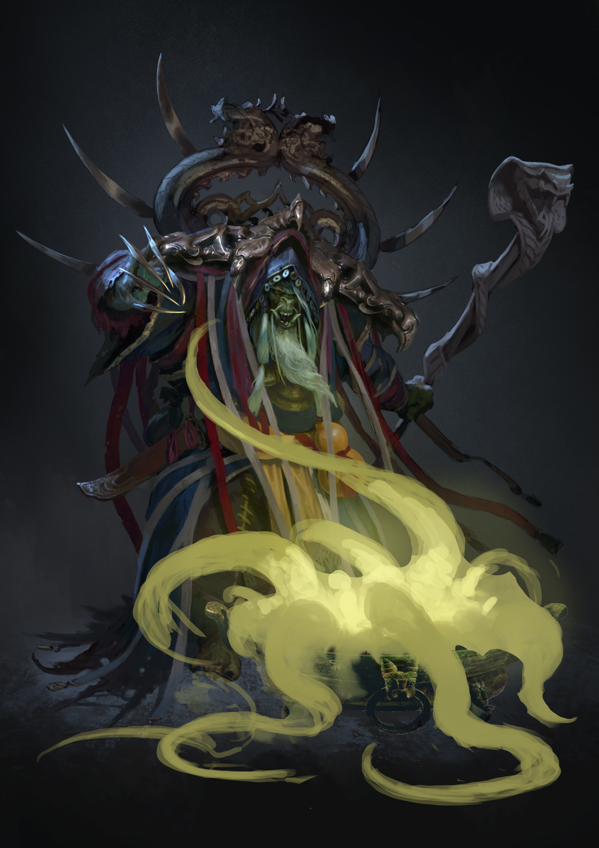 Diego Gisbert Llorens - Black Sailors: Legends of the Jade Sea-Orc Warlock