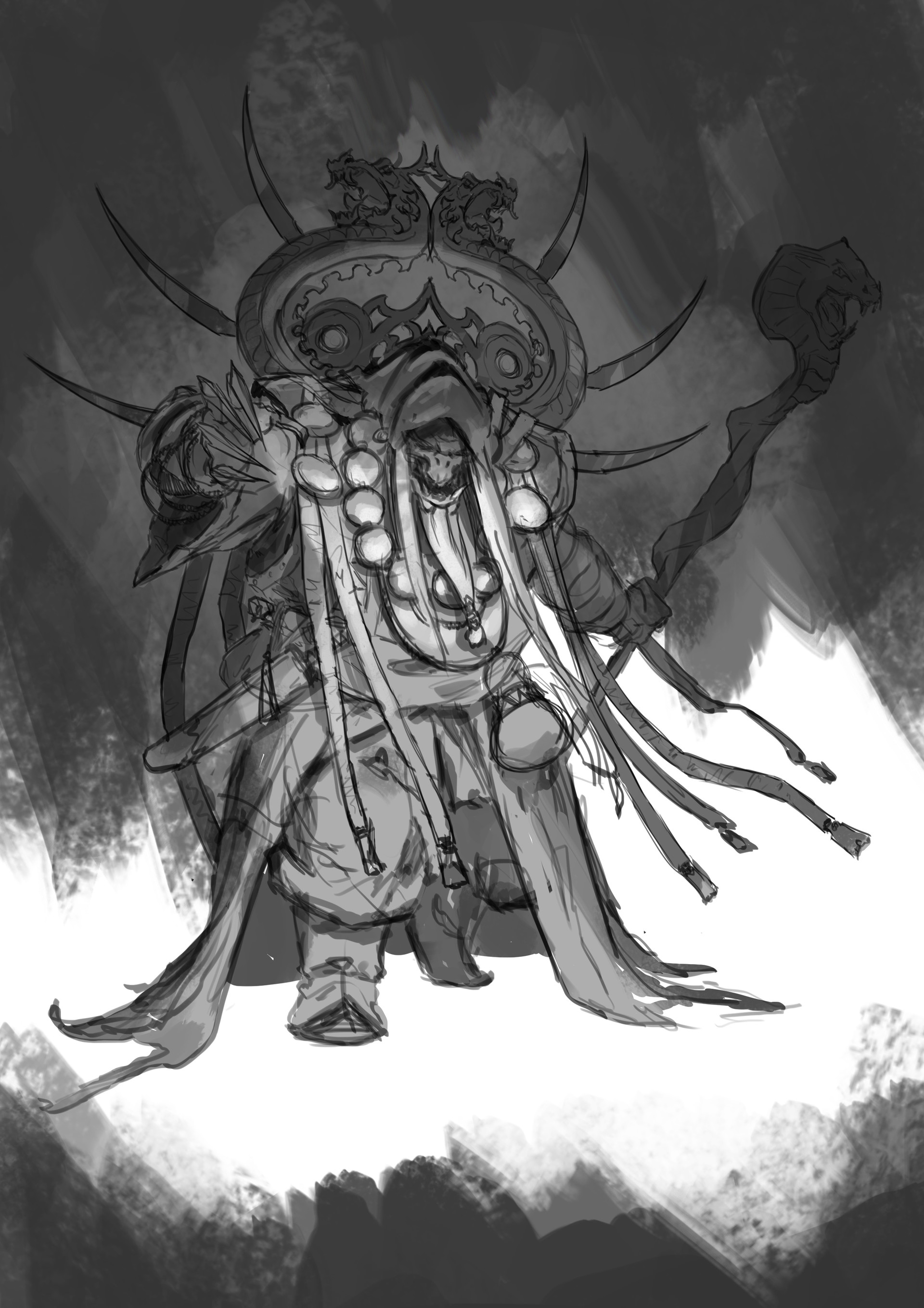 Diego Gisbert Llorens - Black Sailors: Legends of the Jade Sea-Orc Warlock