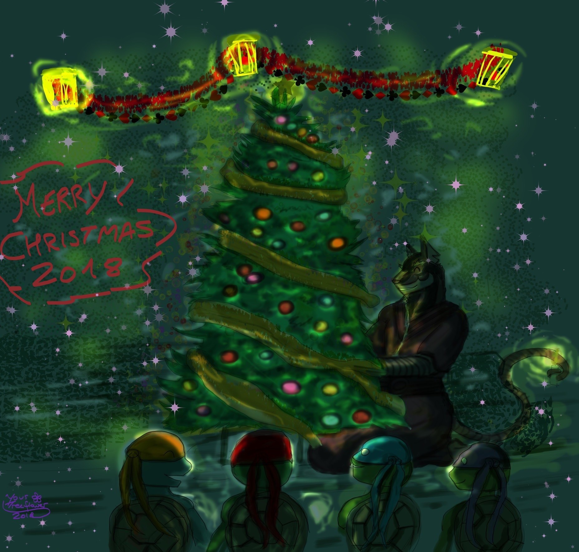 ArtStation - A merry Tmnt Christmas