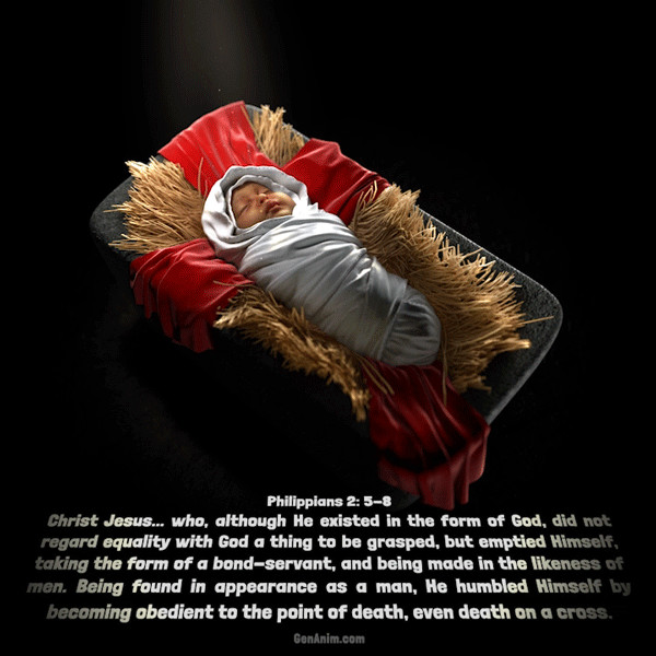 ArtStation - Baby Jesus in a manger 3D print ready Christmas ornament