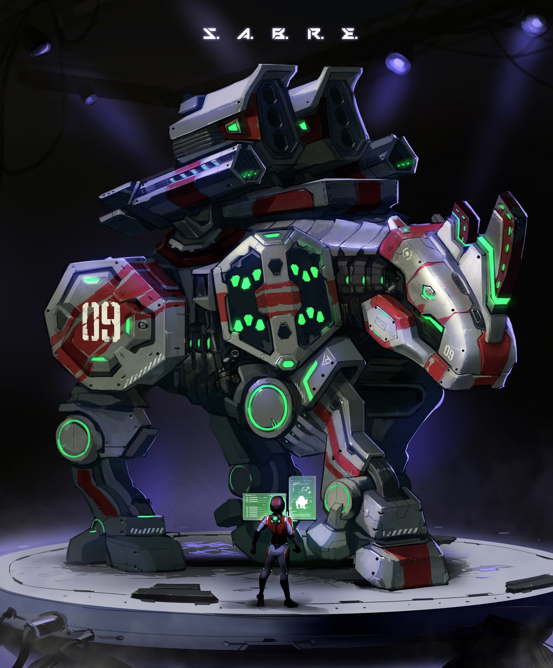 ArtStation - Battle Rhino Hanger - Concept Fanart