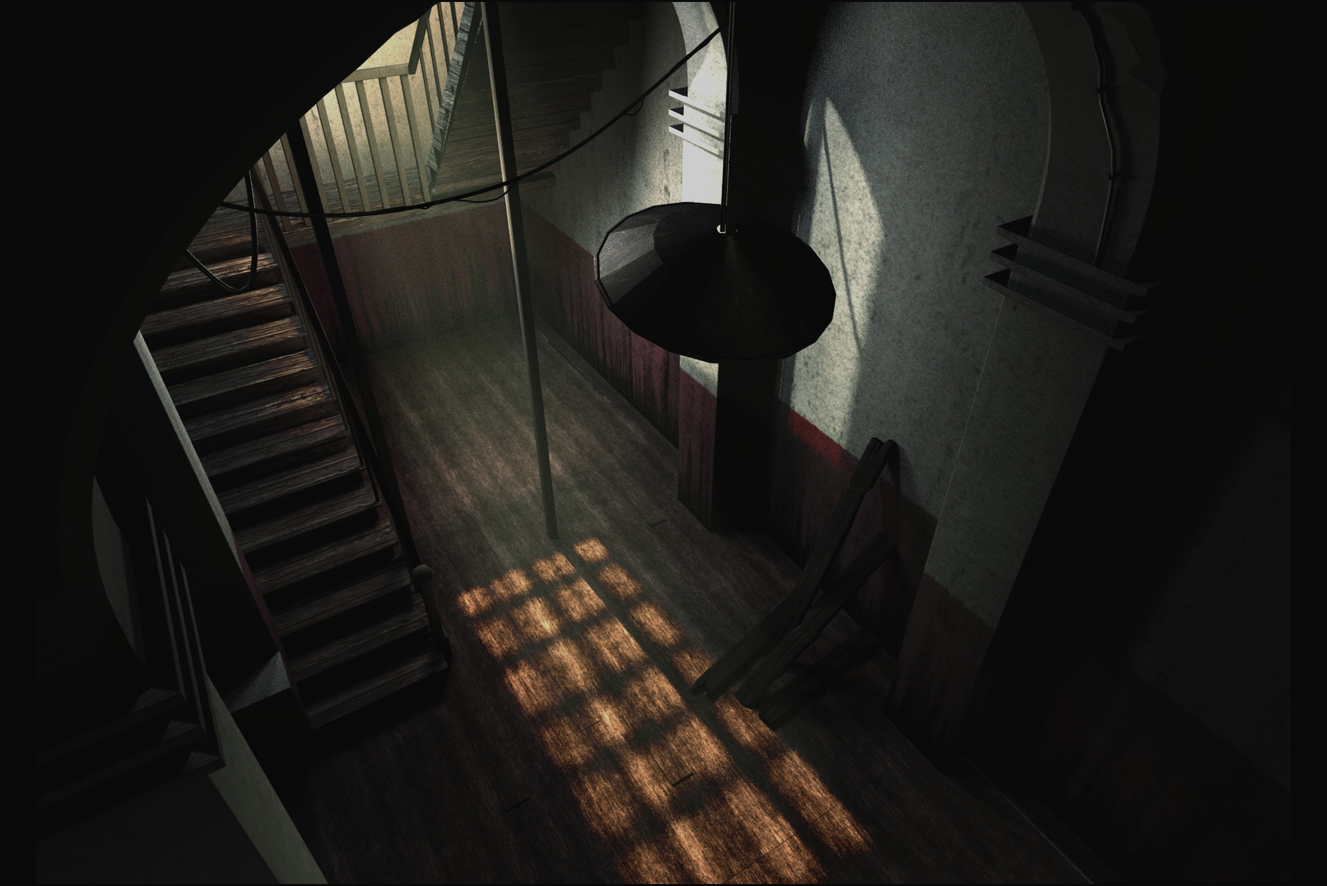 ArtStation - scary hall