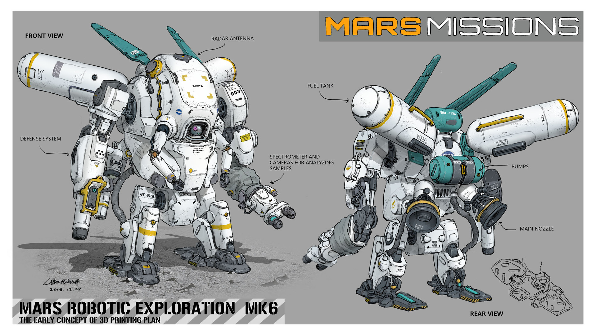 ArtStation - MARS ROBOTIC EXPLORATION-MK6