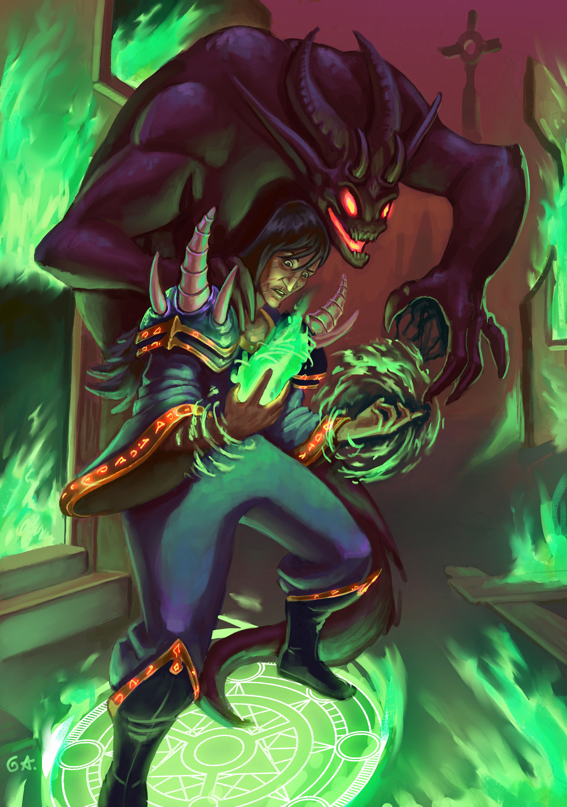 ArtStation - Caim, The Warlock